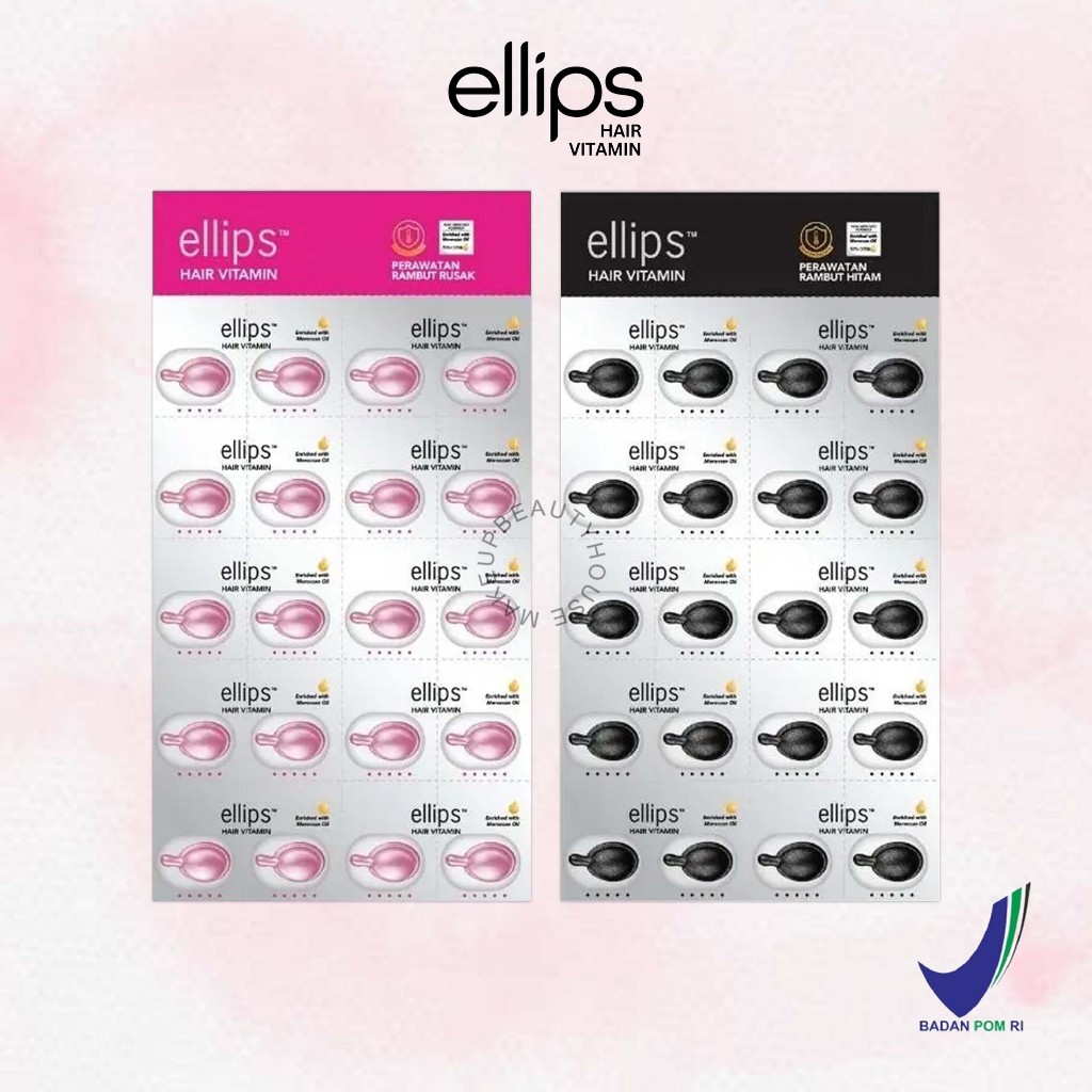 Jual ELLIPS Hair Vitamin isi 20 Capsules | Elips Perawatan Rambut Hitam ...