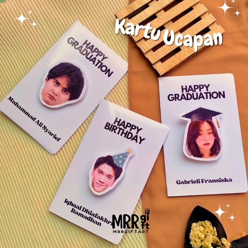 Jual Kartu Ucapan Costum foto wajah sendiri pop up 3D greeting card ...