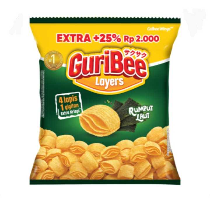 Jual GURIBEE LAYERS RASA RUMPUT LAUT / 1 RENCENG ISI 10 PCS | Shopee Indonesia