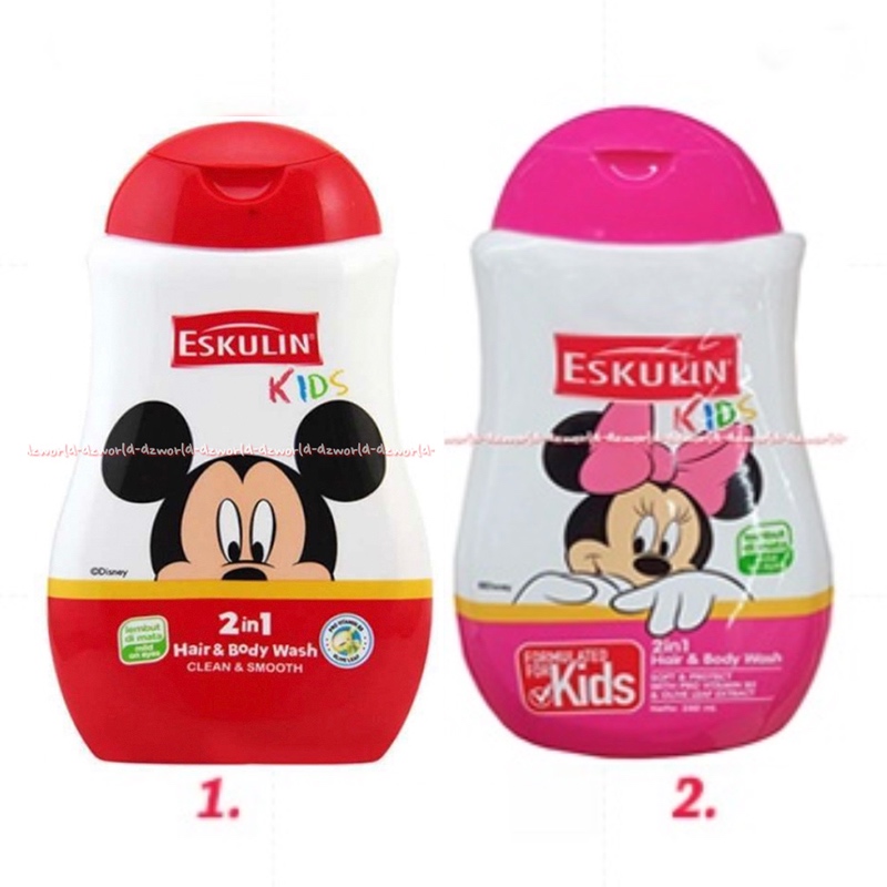 Jual Eskulin Kids 280ml 2in1 Hair & Body Wash Clean Smooth Sabun ...