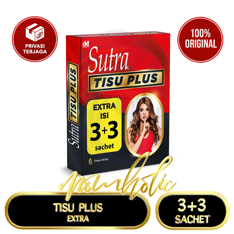 Jual SUTRA Tisu Plus isi 3+3 Sachet Tissue Magic Antiseptic Tisu Magic ...