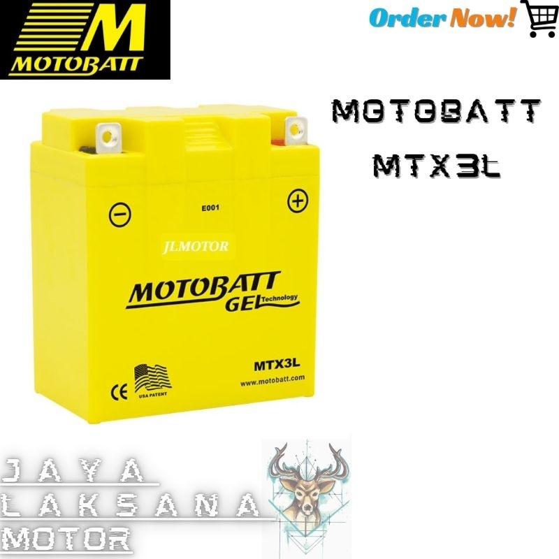 Jual MOTOBATT AKI ACU BATRE BATERAI MOTOR YAMAHA RXKING NINJA MTX3L MTX ...