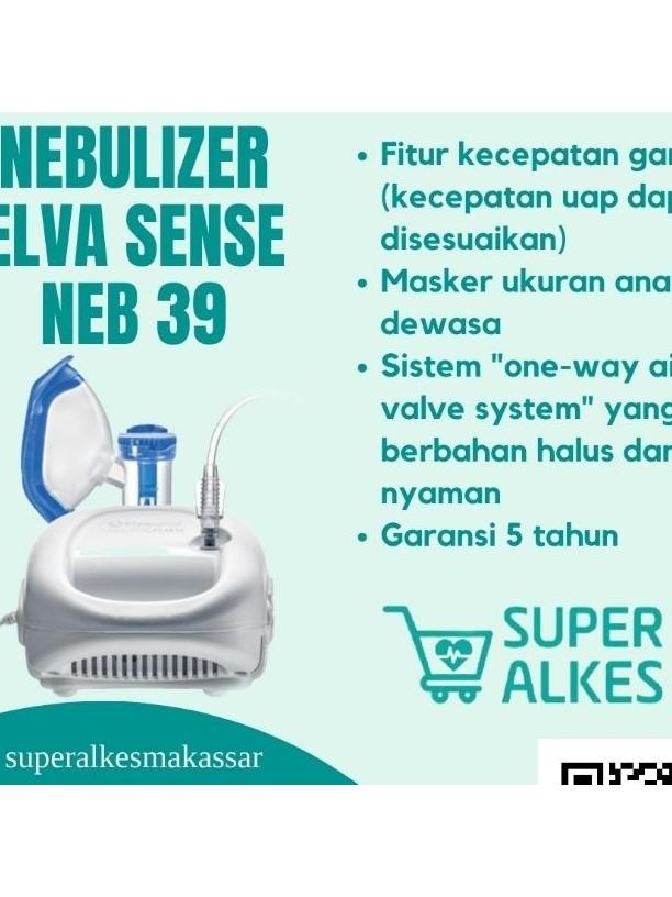 Jual ALAT NEBULIZER TERAPI UAP NEBULISER ELVA SENSE ANAK DEWASA ...