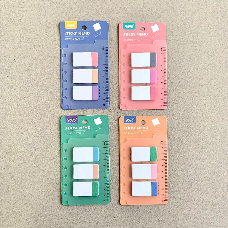 Jual Sticky Note Index 4,2 x 2,4 cm dengan Penggaris PP023 - Sticky ...