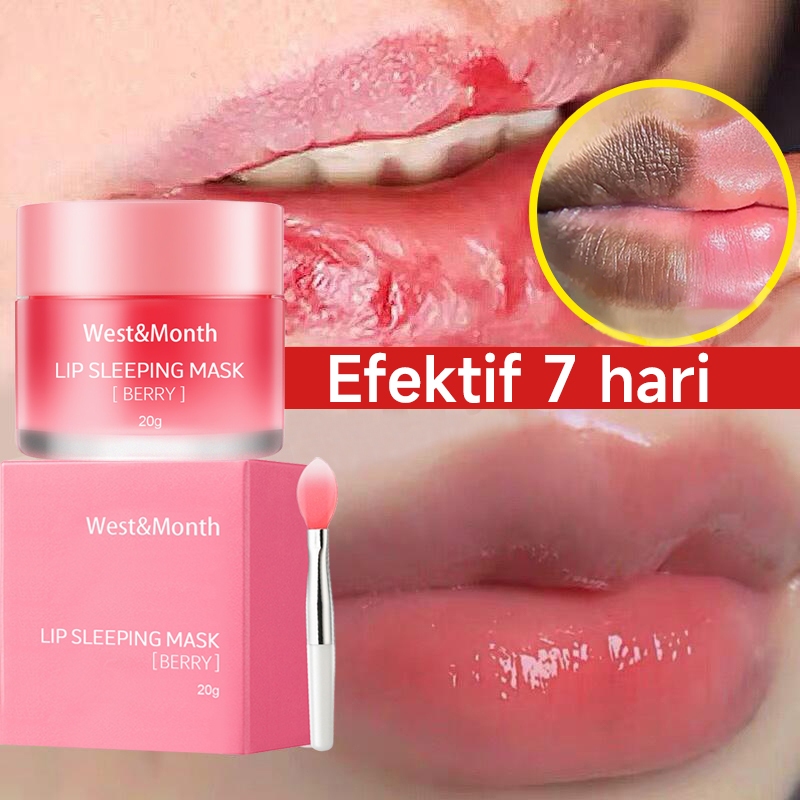 Jual Lip mask Lip balm Serum bibir Pelembab bibir 20g ORI pemerah bibir lipbam bibir masker ...