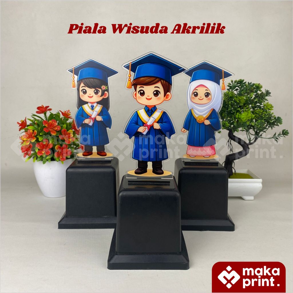 Jual Piala Wisuda Akrilik (Wisuda AI 01) [PRINT UV] - Piala Wisuda ...
