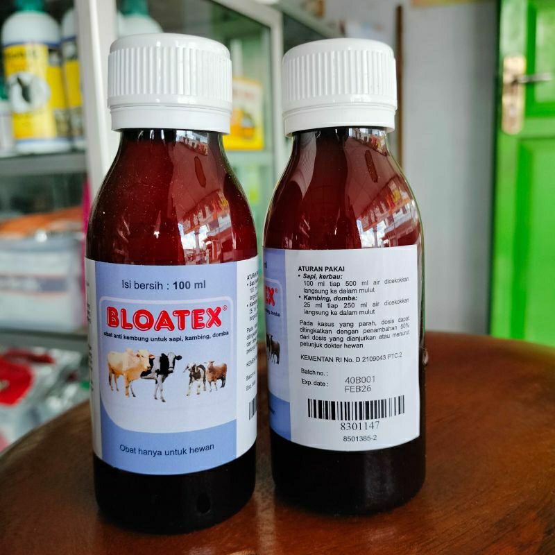Jual BLOATEX 100 ml Obat kembung sapi, kambing, domba | Shopee Indonesia