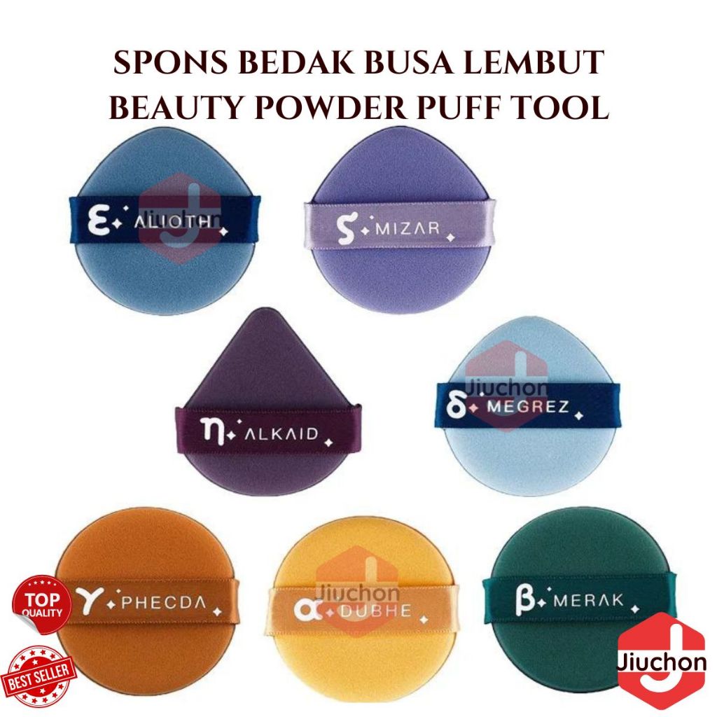 Jual JIUCHON Spons Bedak Busa Lembut Beauty Powder Puff Foundation ...