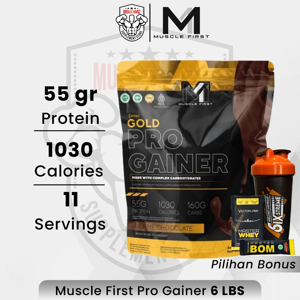 Jual Muscle First Pro Gainer 6lbs M1 Mass Gainer Penambah Berat Badan ...