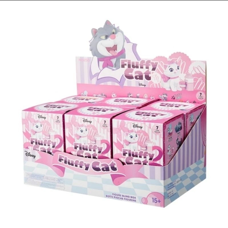 Jual MINISO x Disney Cat Fluffy Series Gifts Blind Box Figure Ornaments ...