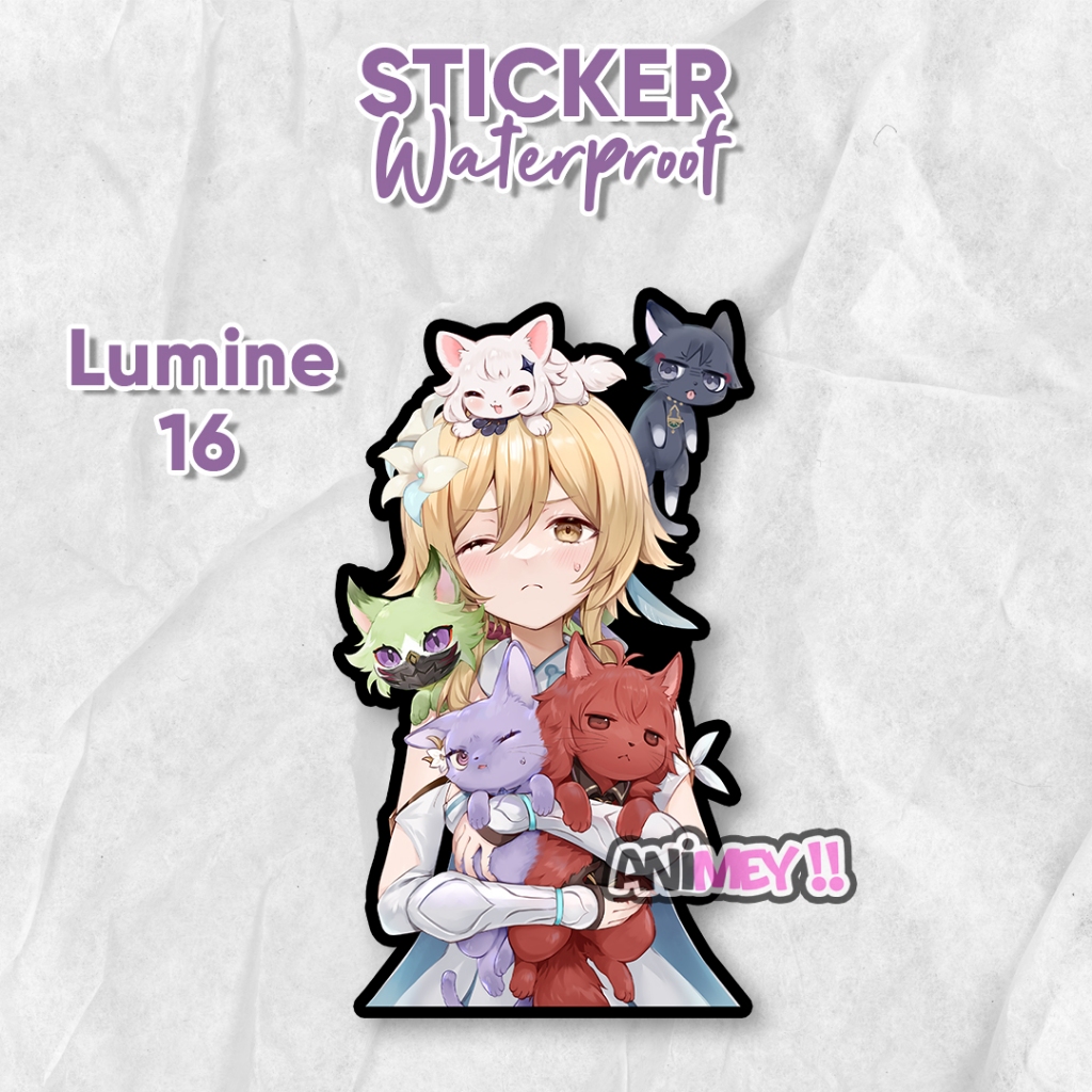 Jual Stiker Lumine Genshin Impact / Sticker Anime Waterproof | Shopee ...