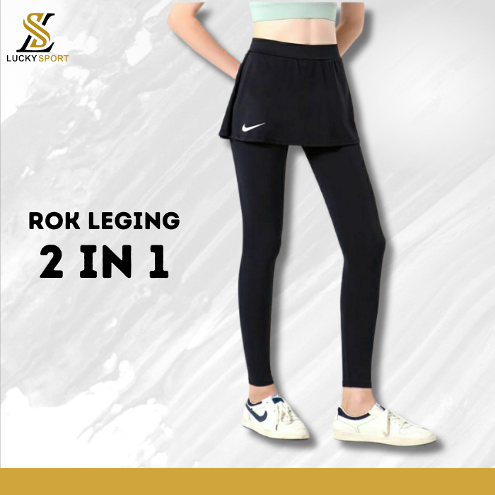 Jual Rok Legging Rok Leging 2in1 Wanita Zumba Lari Senam Sepedah ...