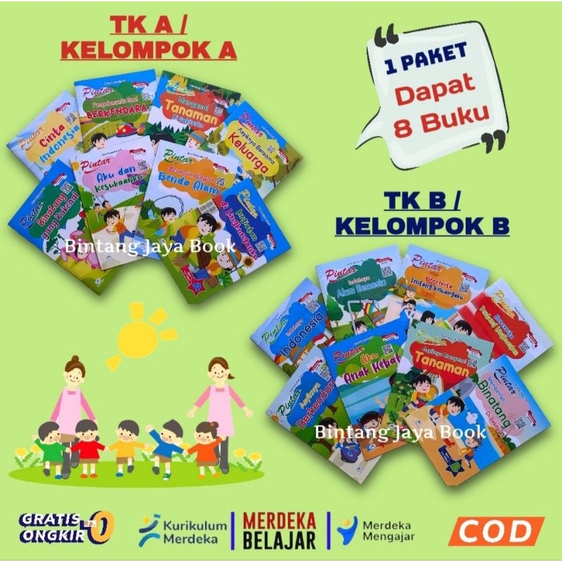 Jual Buku Paket Anak TK/PAUD Komplit Isi 8 Buku Kurikulum Merdeka | Shopee Indonesia