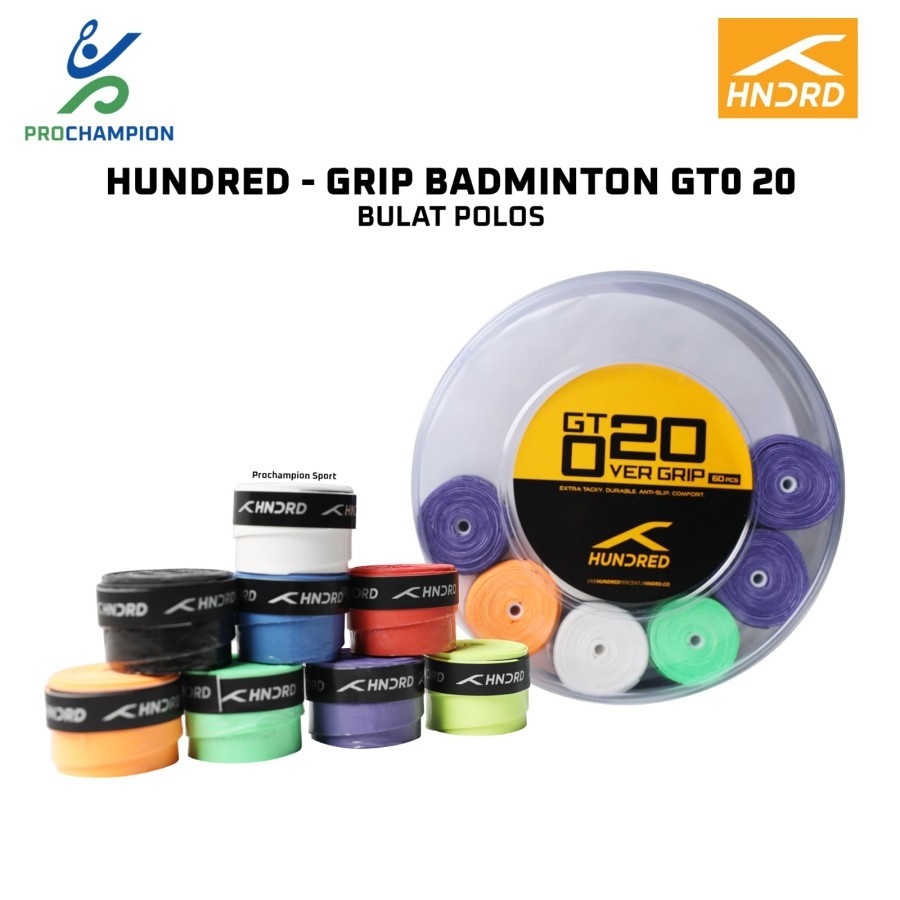 Jual Grip Raket Badminton Hundred GTO 20 GTO20 Polos | Shopee Indonesia