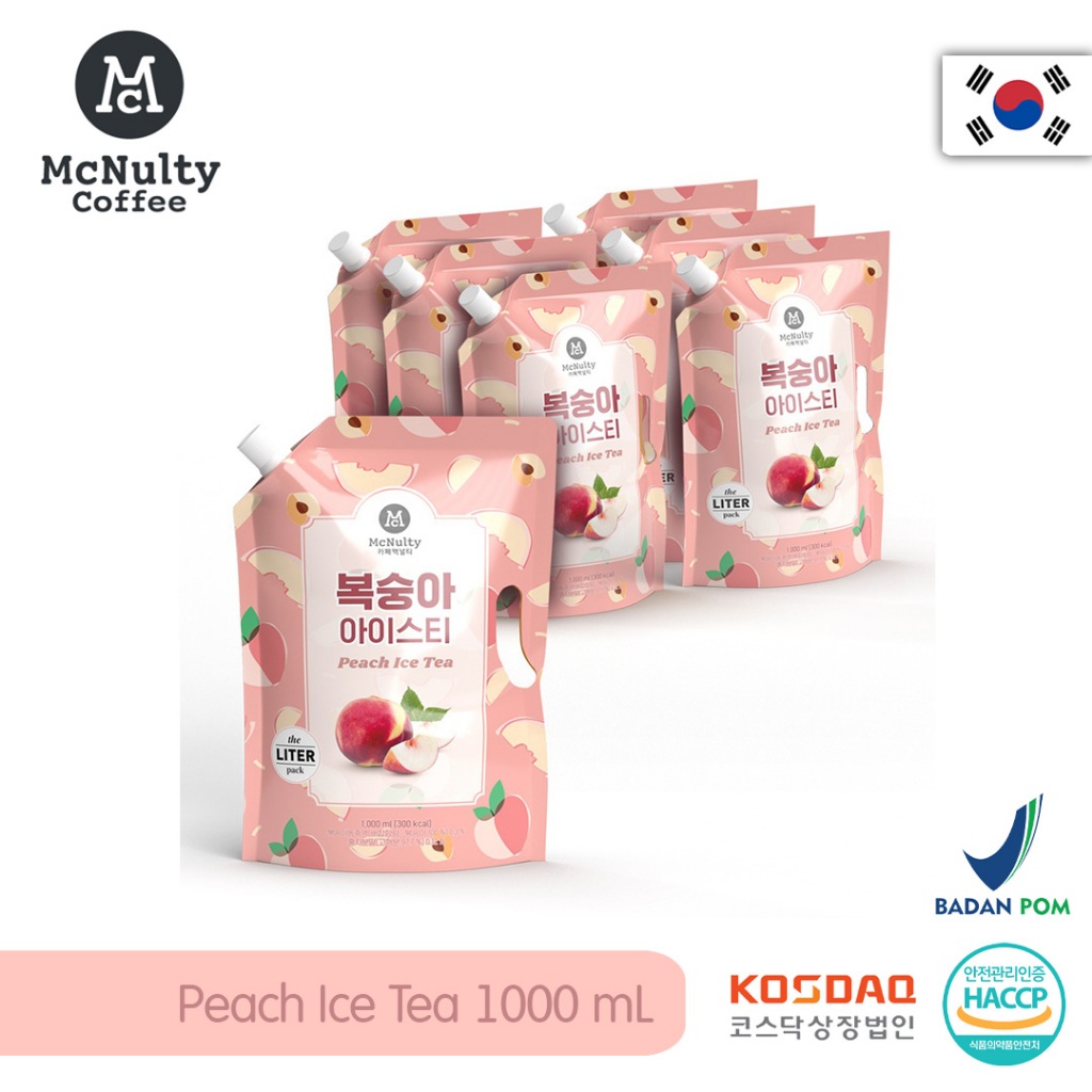 Jual Mcnulty Peach Ice Tea 1 Liter ( Harga 1 karton) | Shopee Indonesia