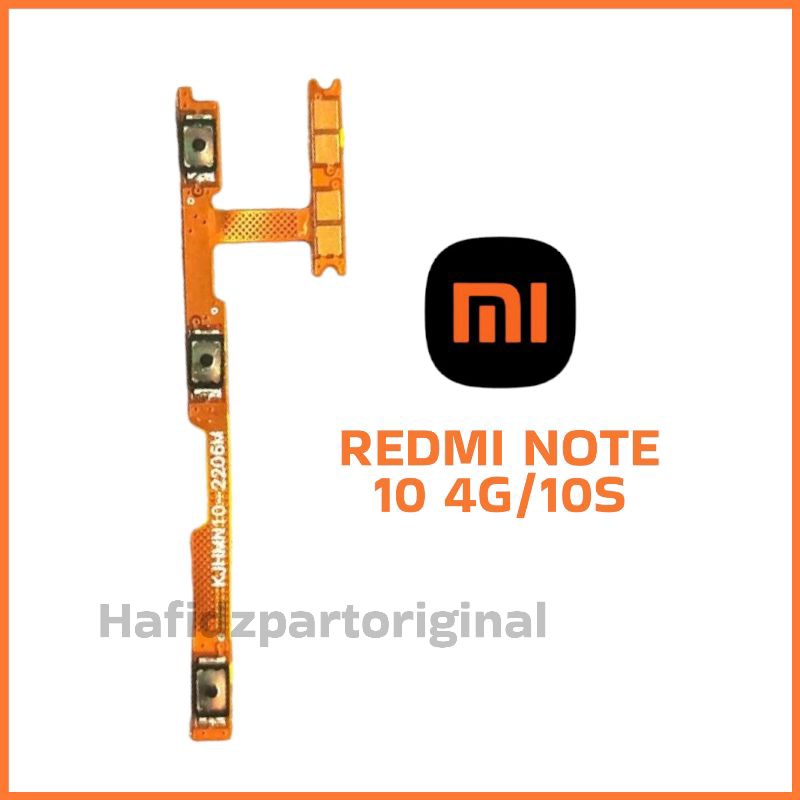 Jual Flexibel Flexible Power On Off Volume Xiaomi Redmi Note 10 4G / Note 10S New | Shopee Indonesia