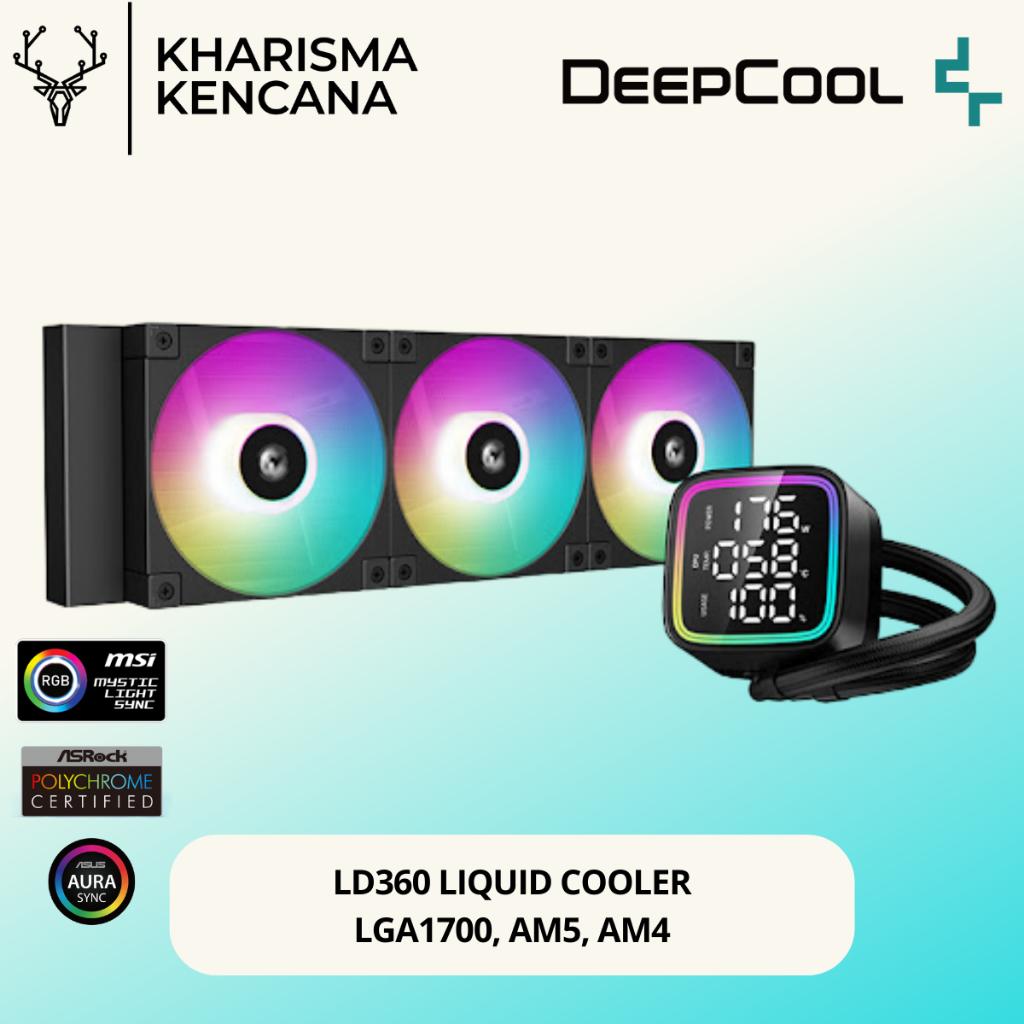 Jual DEEPCOOL LD360 DIGITAL ARGB LIQUID COOLER LGA1700 AM4 AM5 | Shopee ...
