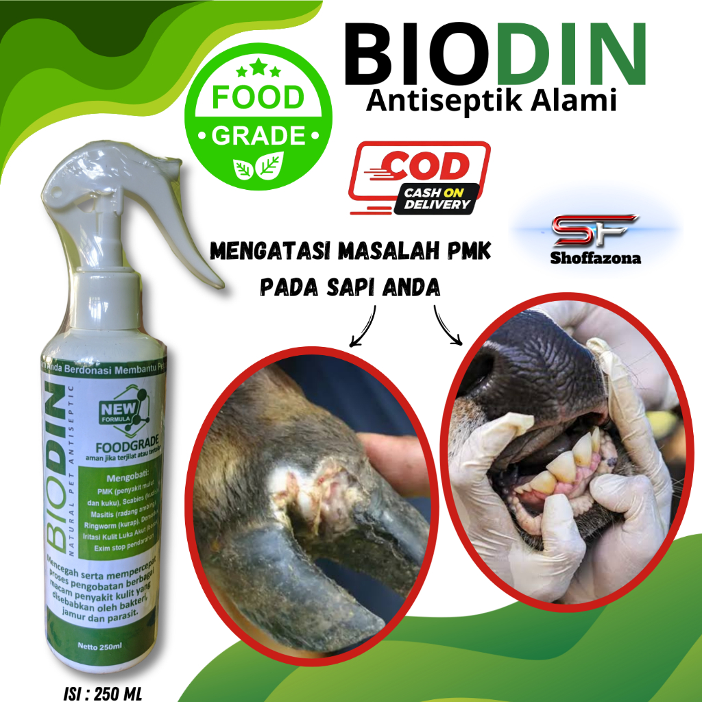 Jual BIODIN BIOLIQ OBAT PMK SAPI SCABIES KUCING ANJING KELINCI BOROK ...