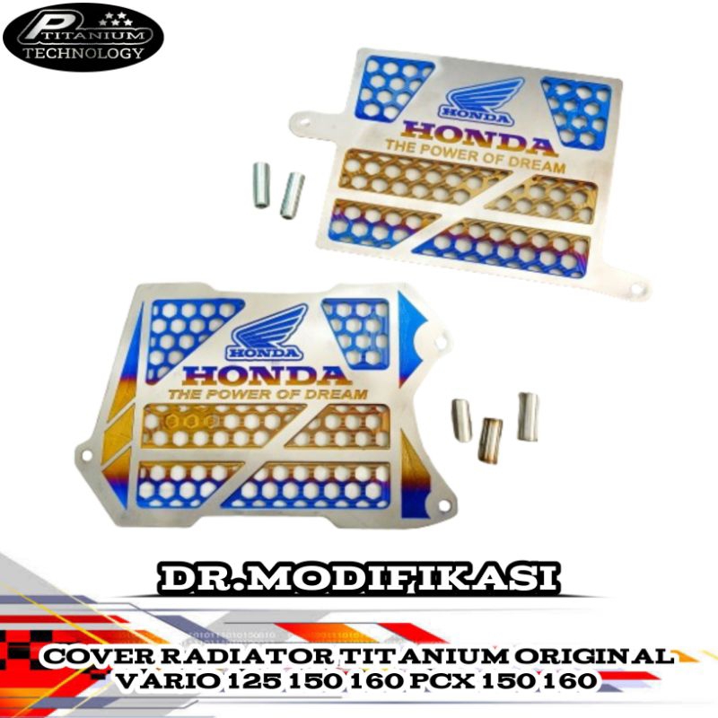 Jual Cover Radiator Titanium Motif Lebah Vario 125 Vario 150 PCX 150 ...