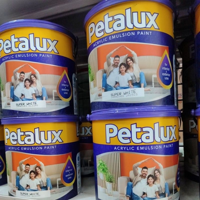Jual PETALUX SW 5 KG ACRYLIC EMULSION PAINT SUPER WHITE CAT PUTIH | Shopee Indonesia