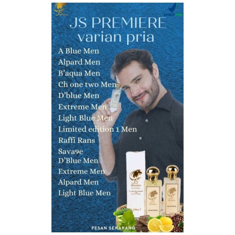 Jual JS Premiere Perfume varian Cowo | Shopee Indonesia