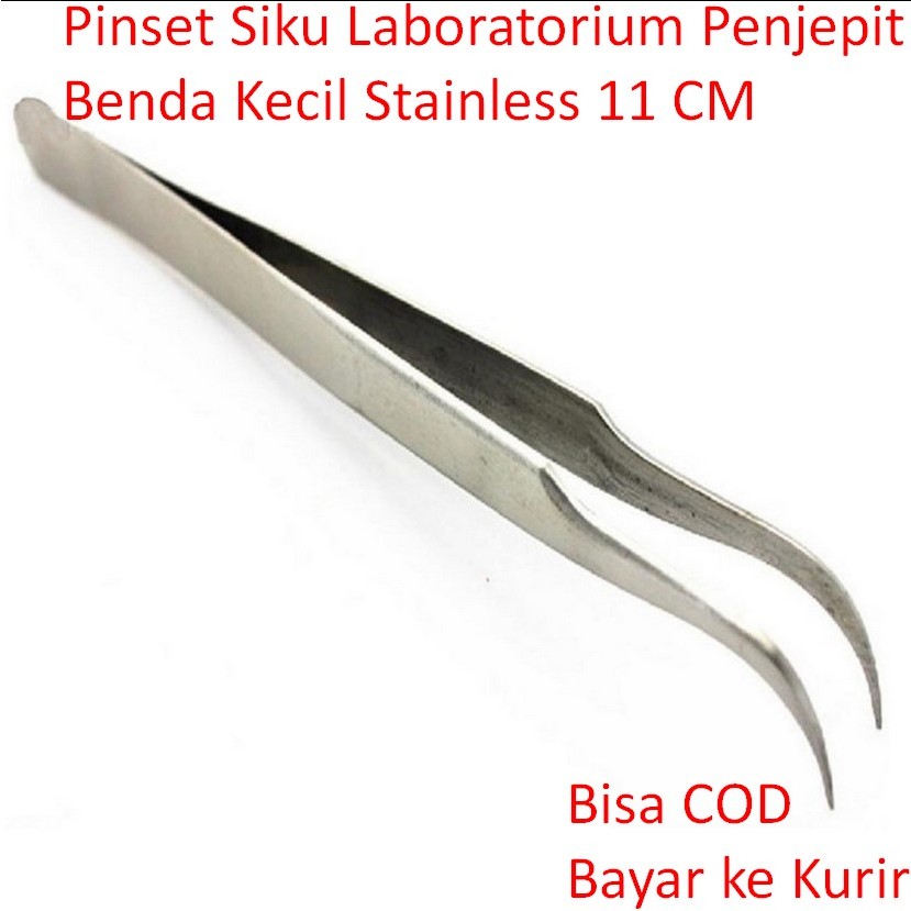 Jual Pinset Siku Laboratorium Penjepit Benda Kecil Stainless 11 CM ...