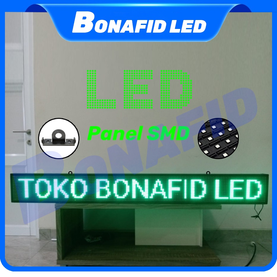 Jual Running Text Tulisan Berjalan LED Display 1.7m x 20cm Merah ...