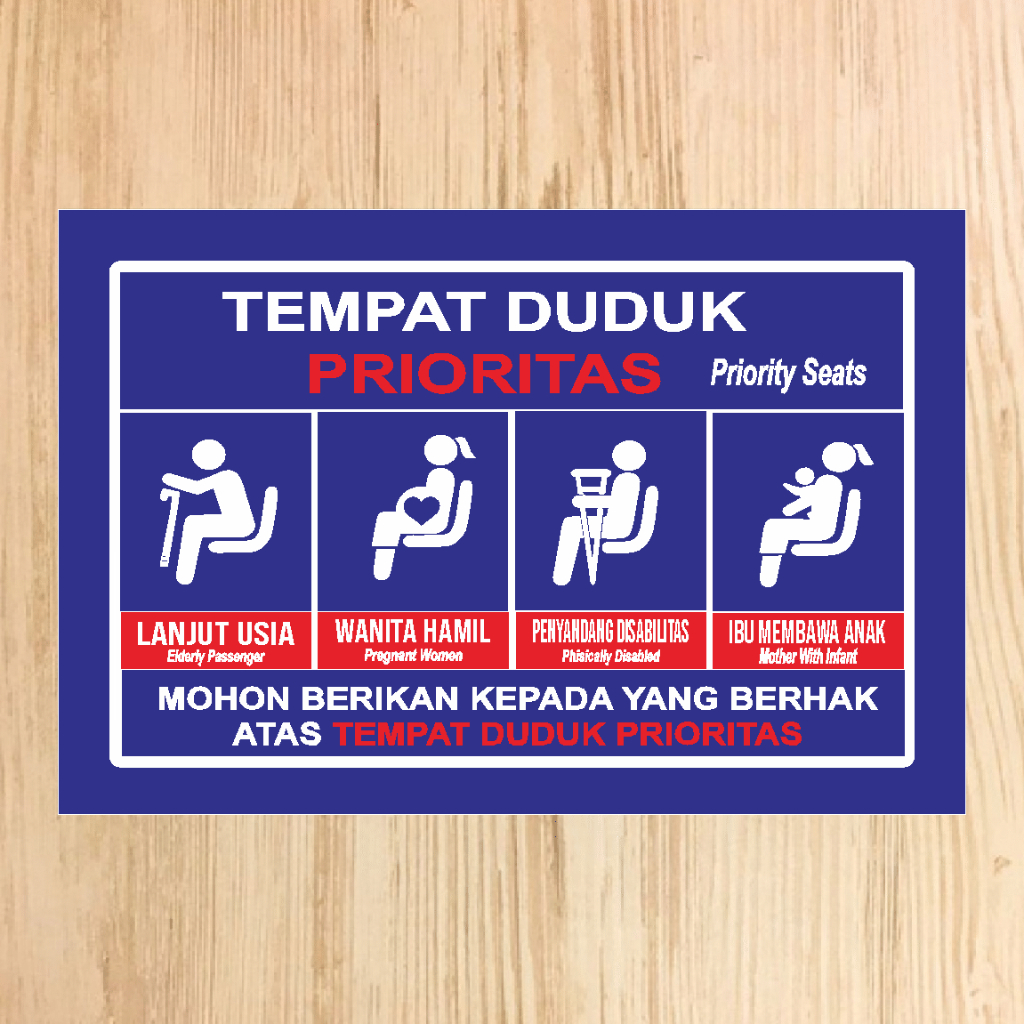 Jual Stiker Kursi Prioritas | Stiker Tempat Duduk Prioritas | Shopee ...