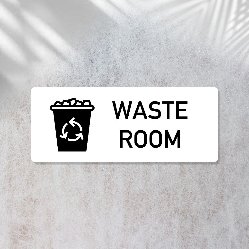 Jual Sign Acrylic Waste Room | Akrilik ruangan limbah | Shopee Indonesia