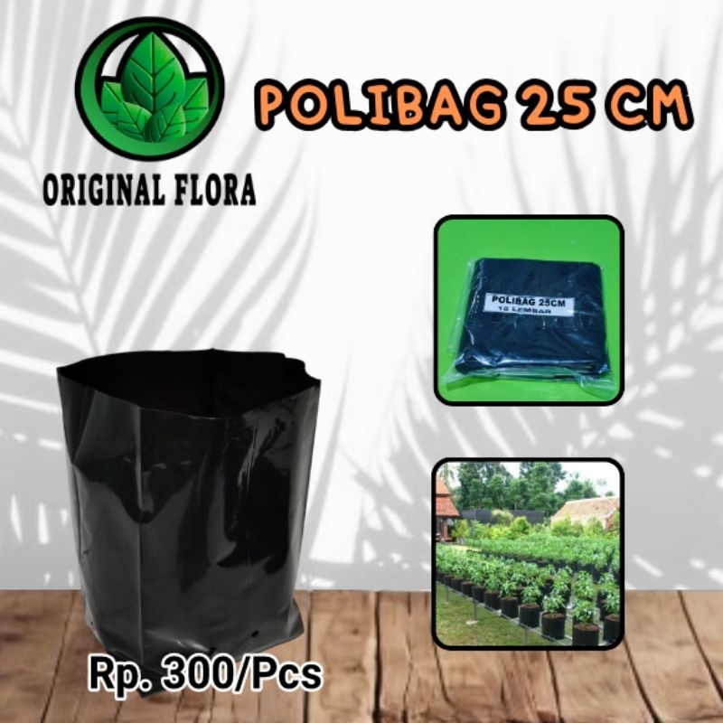 Jual Plastik Polybag Ukuran 25 Cm Per 10 Pcs Polibag | Shopee Indonesia