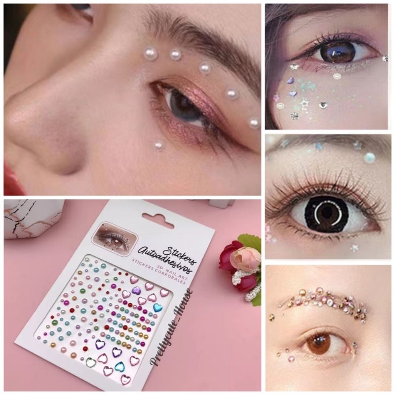 Jual PCH Stiker Mata Kristal 3D / Face Eye Makeup Gem / Stiker Makeup ...