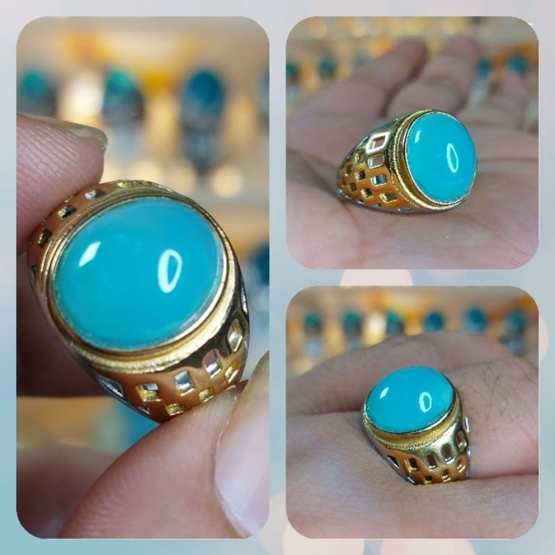 Jual Bacan Palamea Cincin Batu Bacan Titanium | Shopee Indonesia