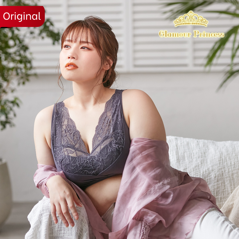 Jual GLAMOUR PRINCESS 90483 Bust Up Large Size Floral Night Bra 3L~10L ...