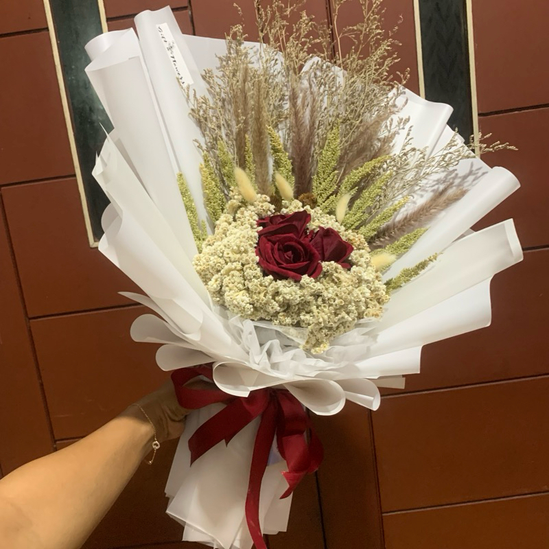 Jual Bouquet Dried Flowers Edelweiss/Buket Bunga Kering Edelweis ...