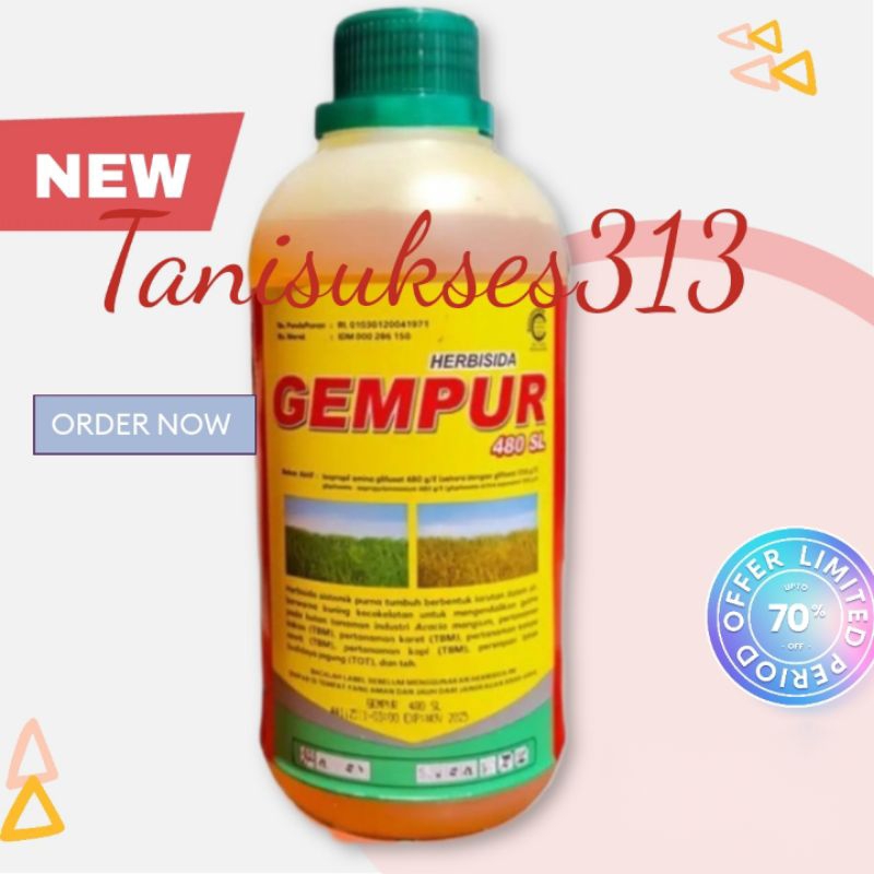 Jual Herbisida gempur 480sl 500ml obat rumput mati sampai akar | Shopee ...