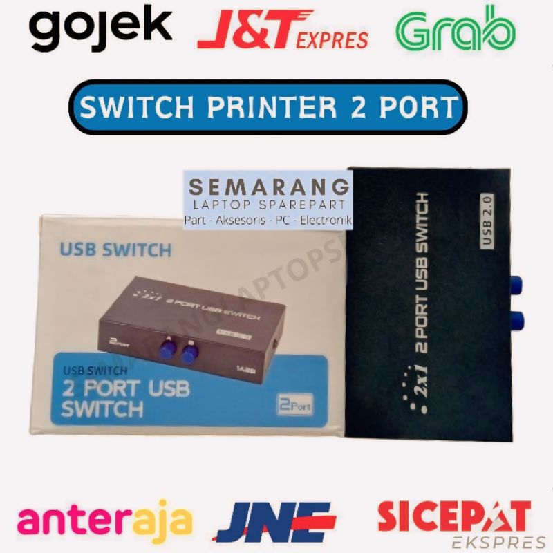 Jual SWITCH PRINTER 2PORT Manual Sharing Usb Switcher 2 Port Data | Shopee Indonesia