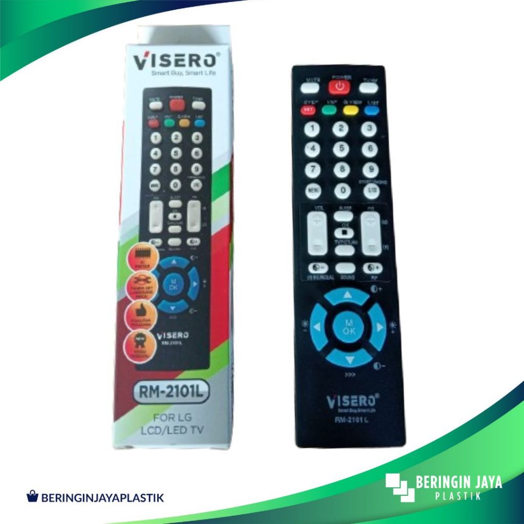 Jual Remot Remote Tv LG LED LCD Tv Visero Tanpa Program RM 2101L ...