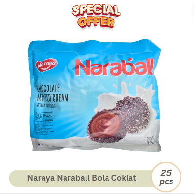 Jual Naraya Naraball waferball chocolate 300gr isi 25pcs | Shopee Indonesia