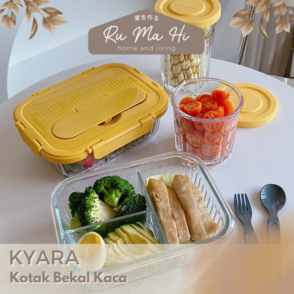 Jual RUMAHI -KYARA Penyimpanan Serbaguna Estetis Wadah Set Bekal ...