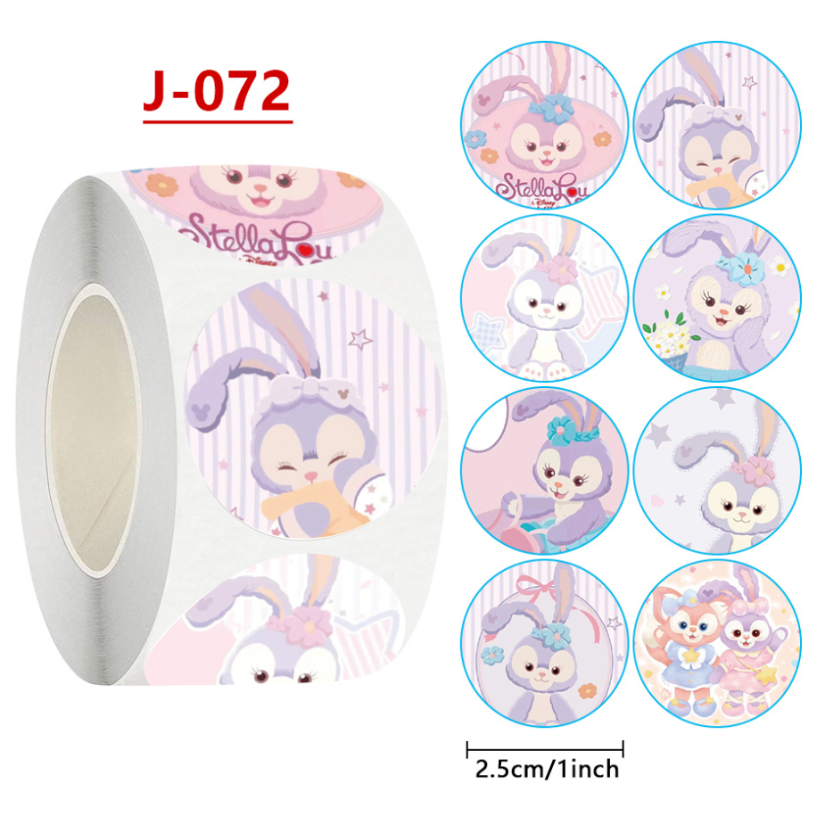 Jual Stiker Roll Label Lucu Isi 500 Lembar Motif Cartoon Untuk Tempel ...