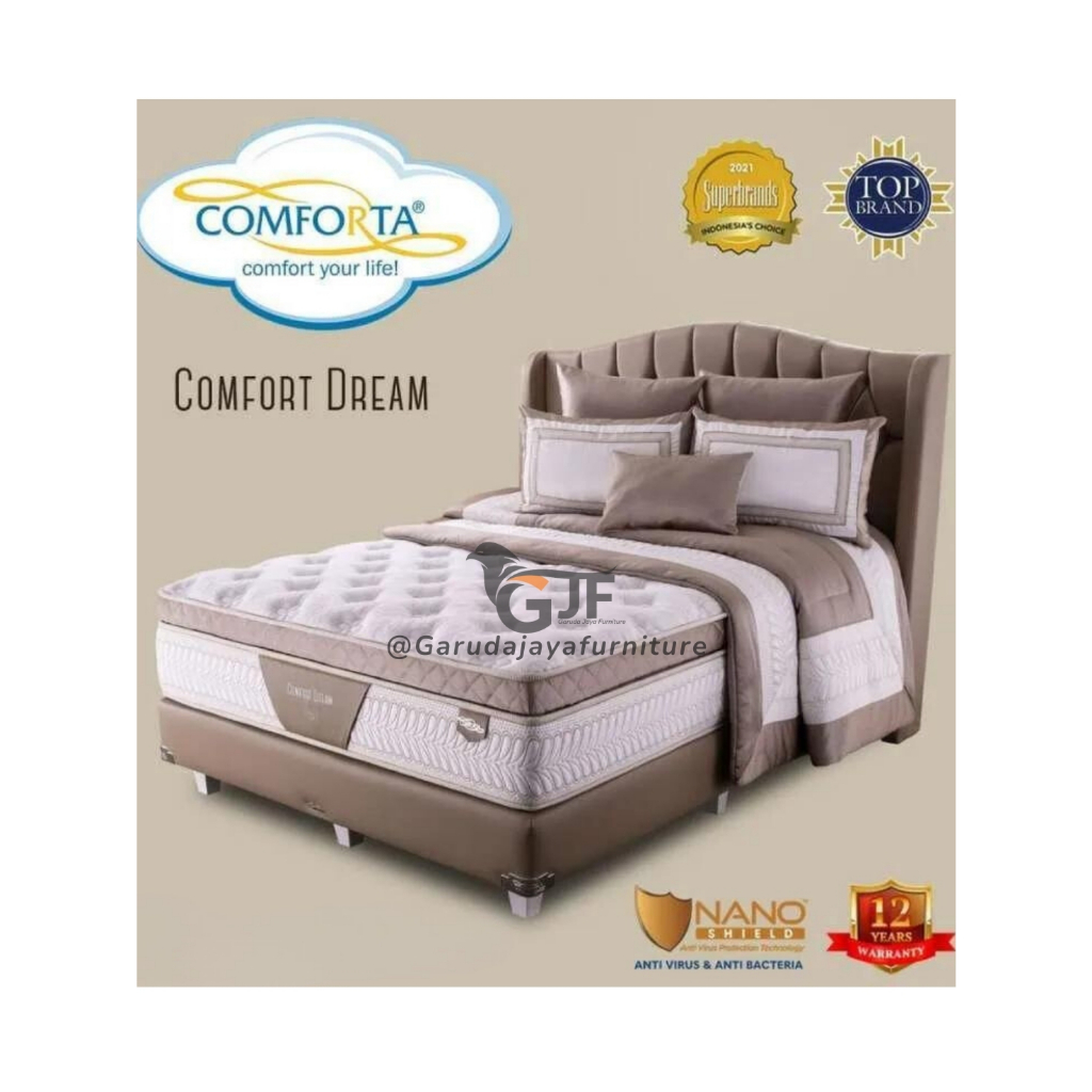 Jual FULL SET COMFORTA PREMIUM COMFORT DREAM / KASUR SPRING BED ...
