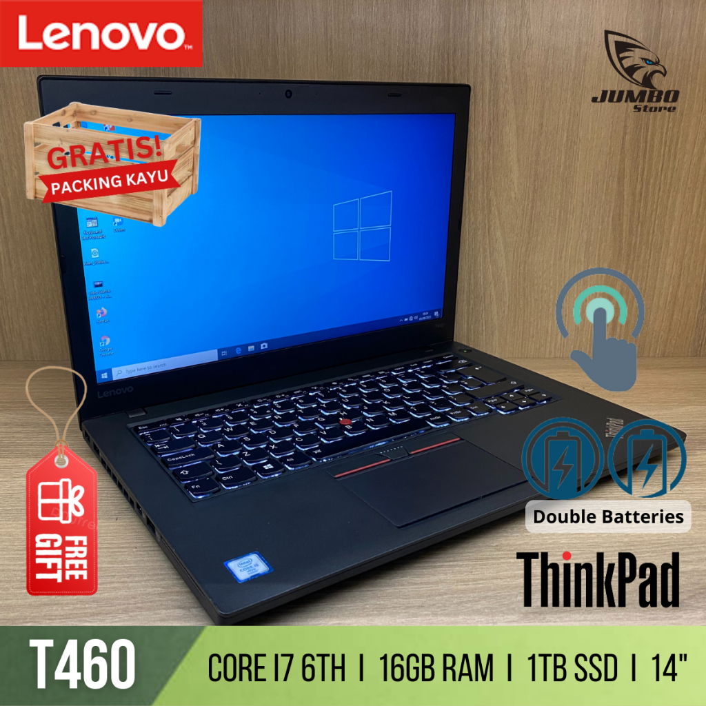 Jual Laptop Lenovo Thinkpad T460 Core i7 6th Gen 16GB RAM 1TB SSD ...