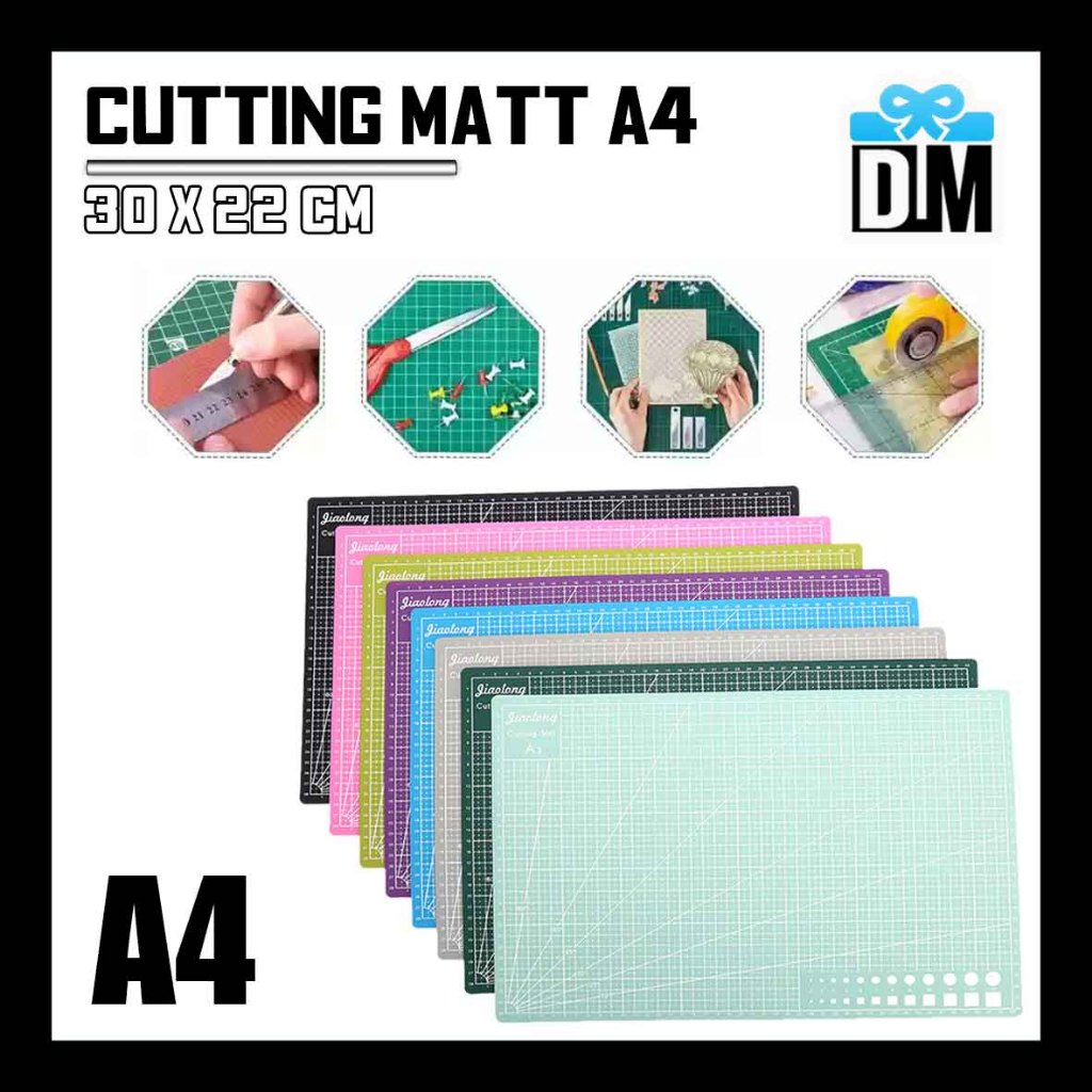 Jual Alas Potong Cutter Cutting Matt A4 Tebal Warna Warni 30 x 22 cm | Shopee Indonesia