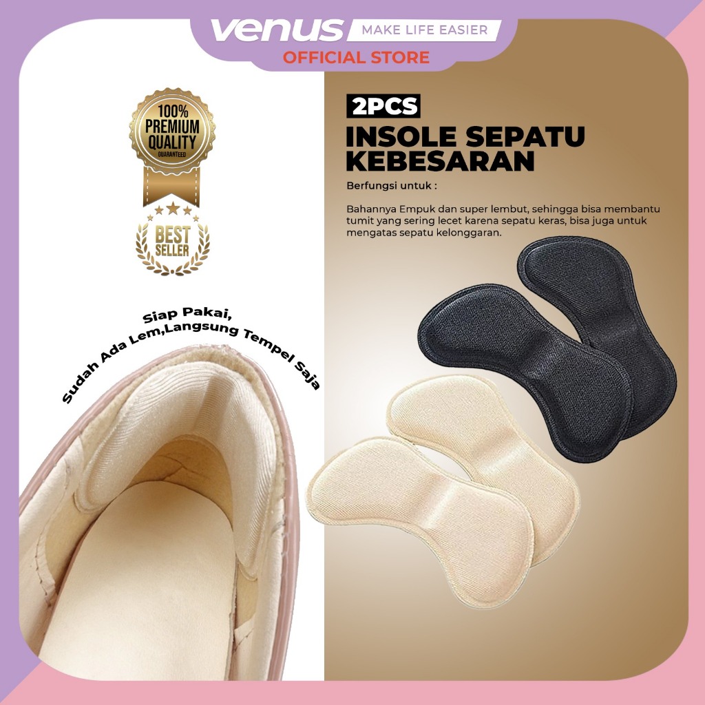 Jual VENUSJKT - SEPASANG Insole Sepatu Wanita Kebesaran Alas Sepatu ...