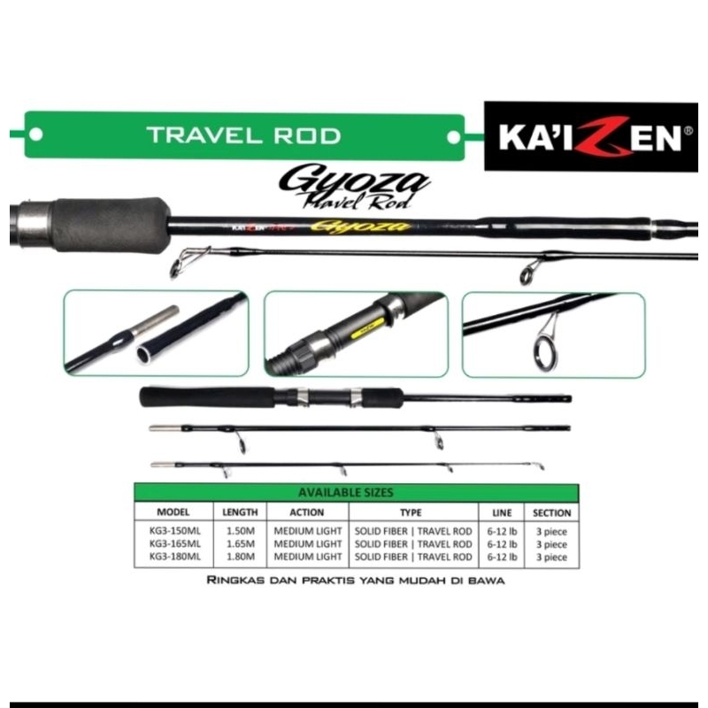 Jual Rod SPINNING KAIZEN GYOZA TRAVEL ROD | Shopee Indonesia