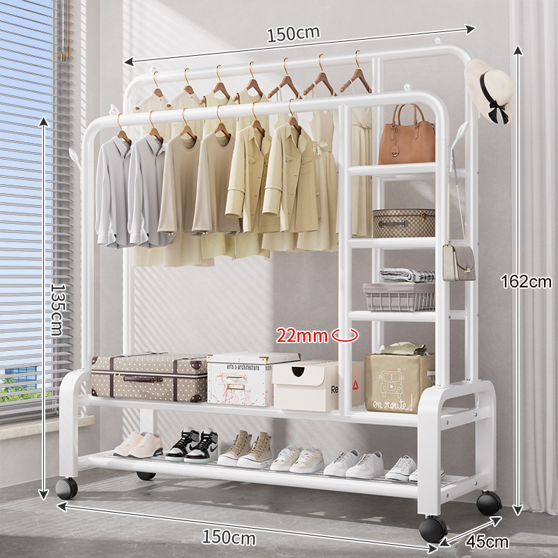 Jual 150CM Rak Gantungan Baju Serbaguna Dengan Roda/Stand Hanger Jumbo ...