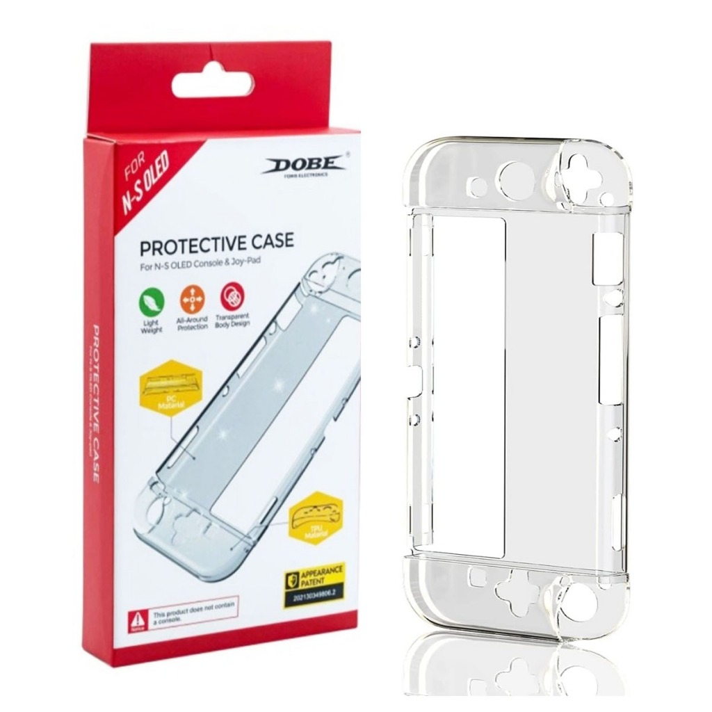 Jual DOBE Crystal Case Nintendo Switch OLED TNS 1133C PC + TPU Casing ...