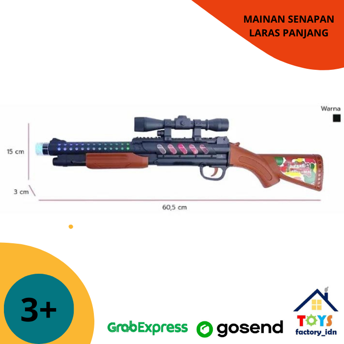 Jual Mainan Senapan Laras Panjang/Mainan Shotgun Anak/Pistol Anak ...
