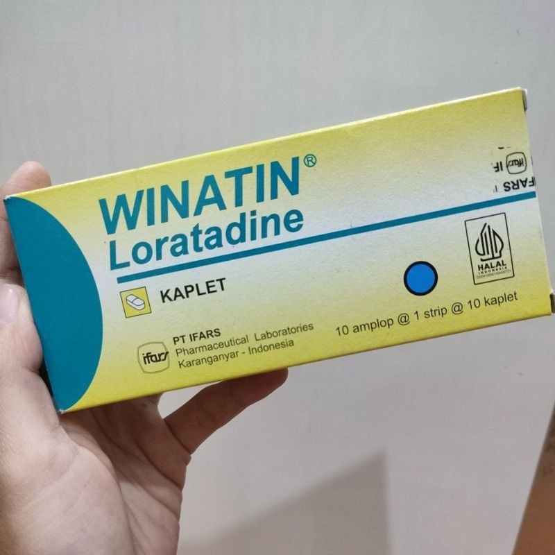 Jual Winatin Loratadine 10mg strip 10 kaplet | Shopee Indonesia