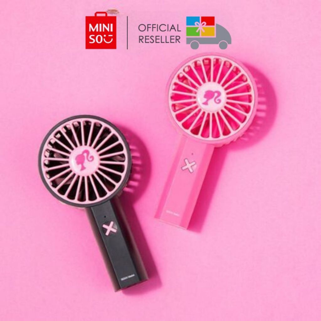 Jual MINISO x BARBIE Mini Fan Kipas Portable 500mah | Shopee Indonesia